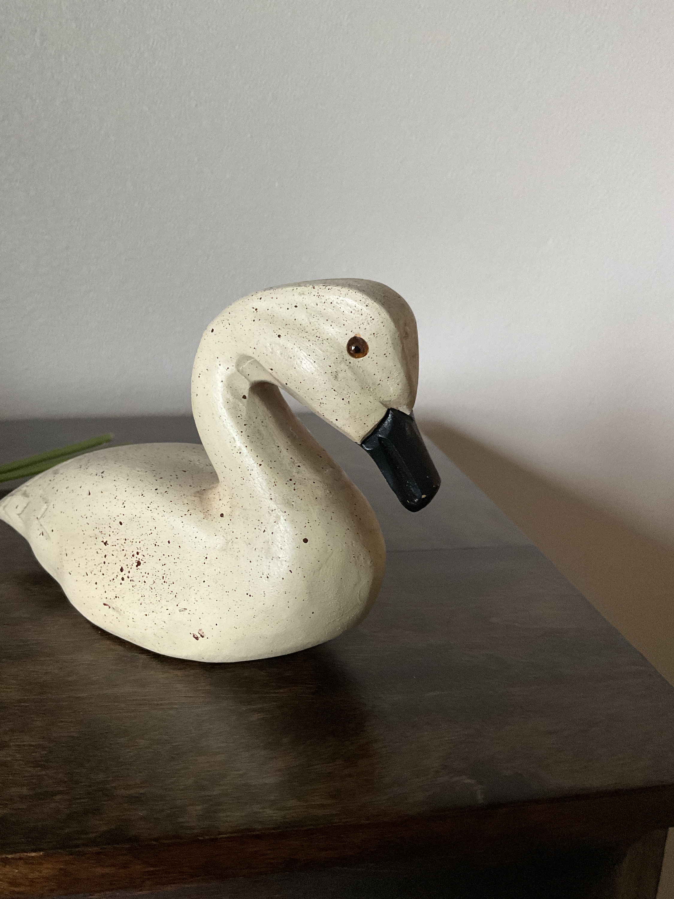 Vintage Primitive Hand-carved Swan Decoy Decor SET - Etsy