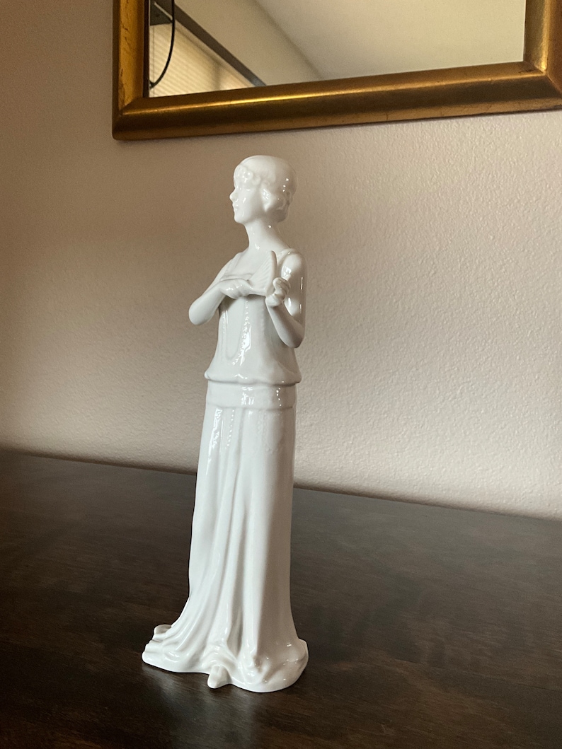1920s Porcelain Flapper Figurine - Etsy