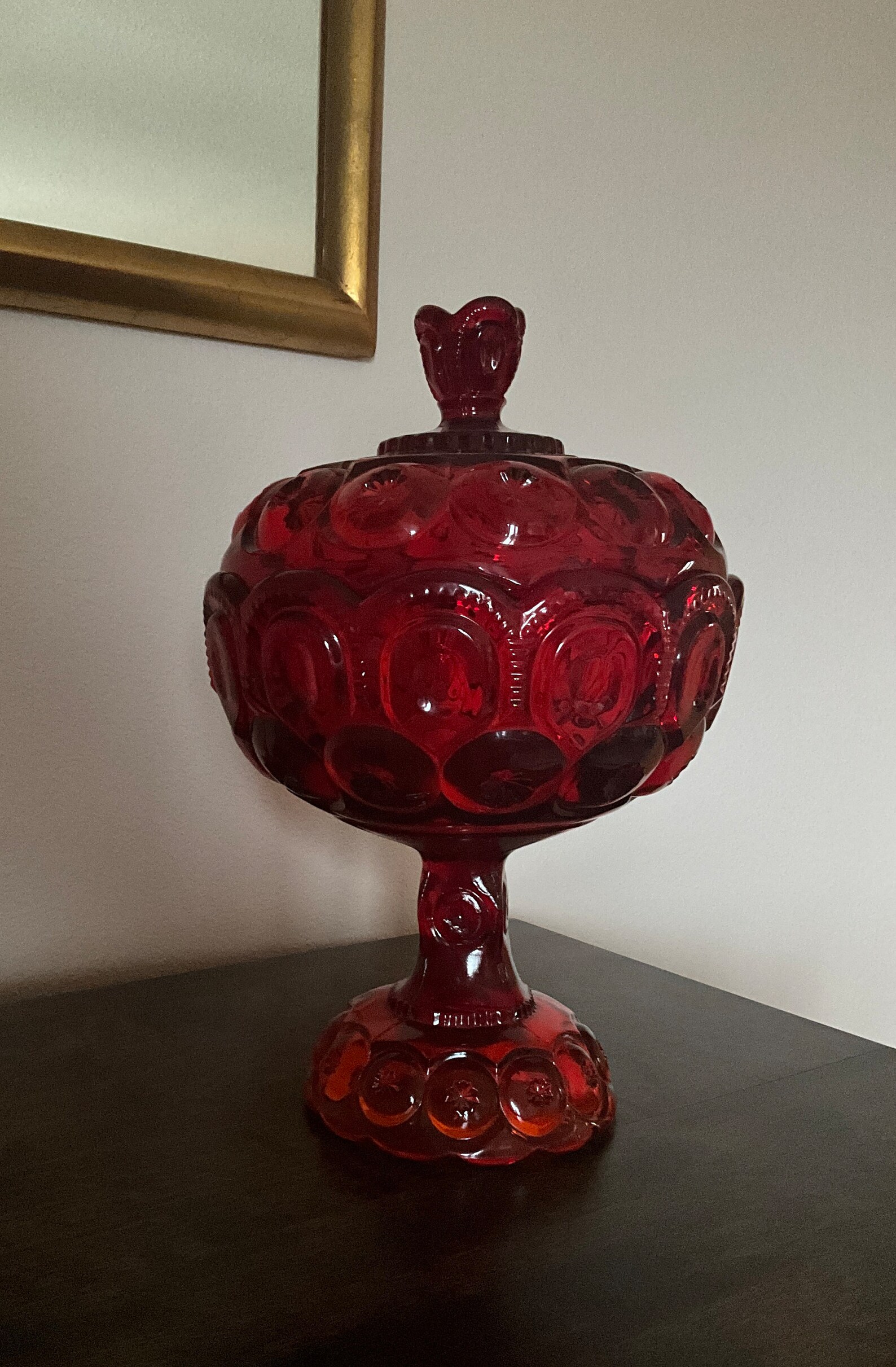 L.E. Smith Moon and Stars Large Candy Dish (13 Inch) - Etsy