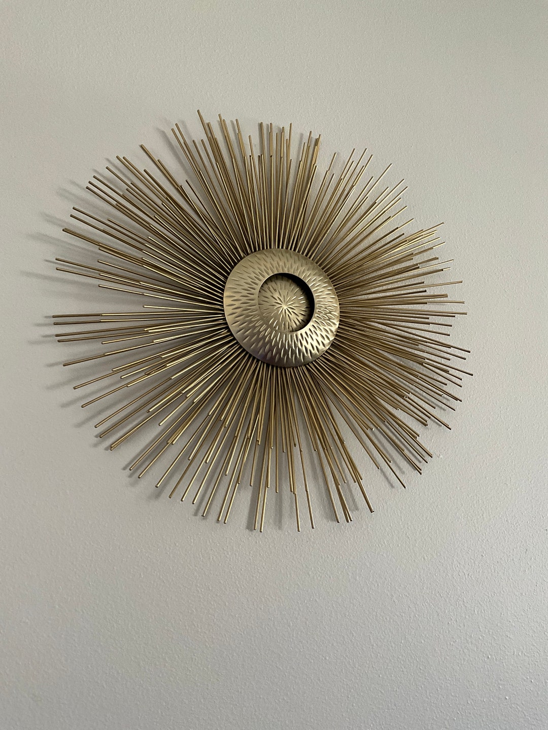 MCM Sunburst Wall Decor Set 3 - Etsy