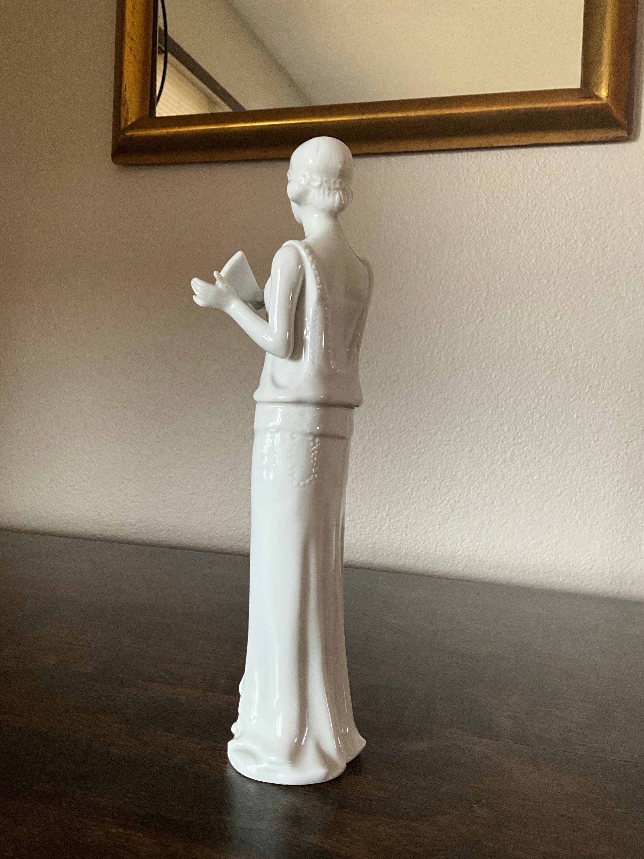 1920s Porcelain Flapper Figurine - Etsy