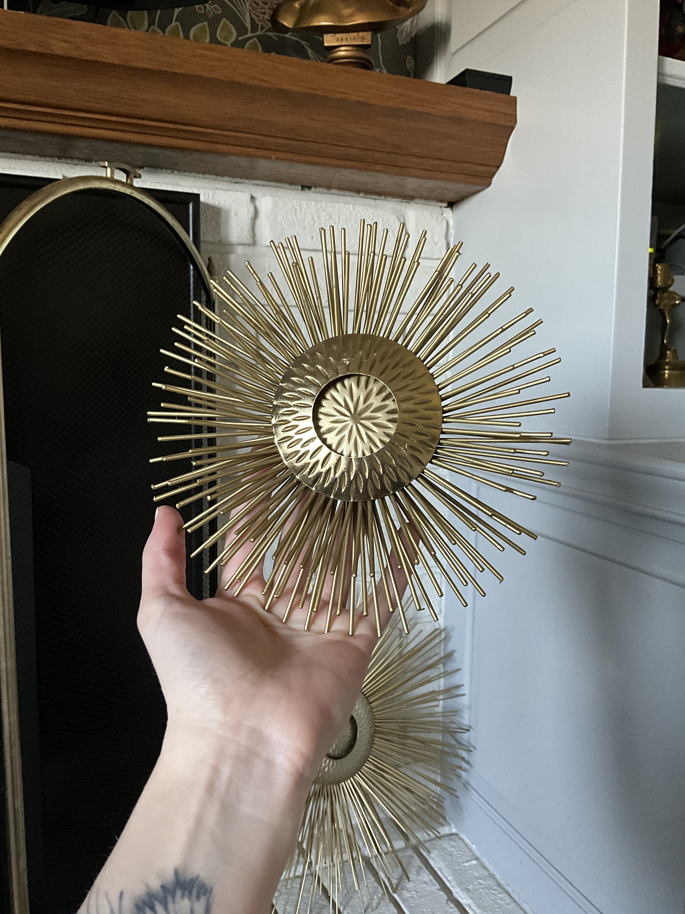 MCM Sunburst Wall Decor Set 3 - Etsy