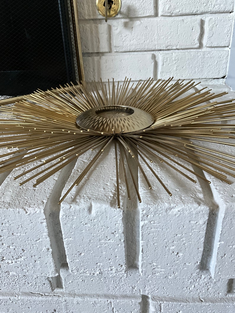 MCM Sunburst Wall Decor Set 3 - Etsy