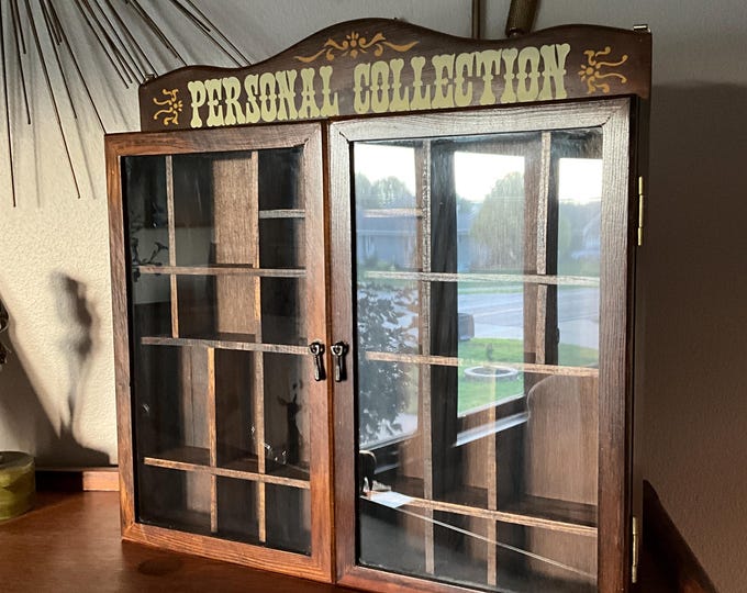 Vintage Display Cabinet by Enesco - Etsy