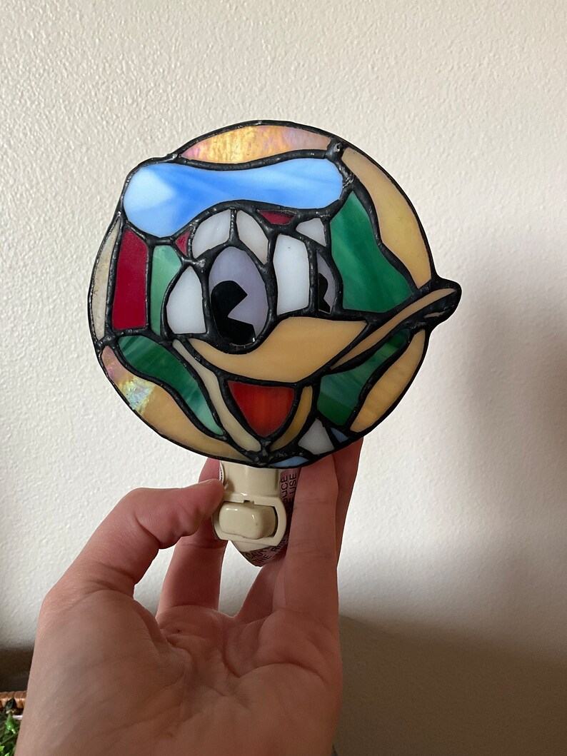 Vintage Donald Duck Stained Glass Nightlight - Etsy
