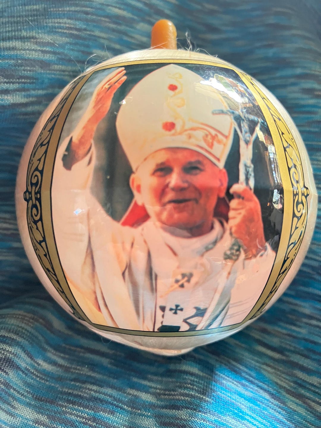 Vintage Pope John Paul II Christmas Ornament Catholic Christian ...