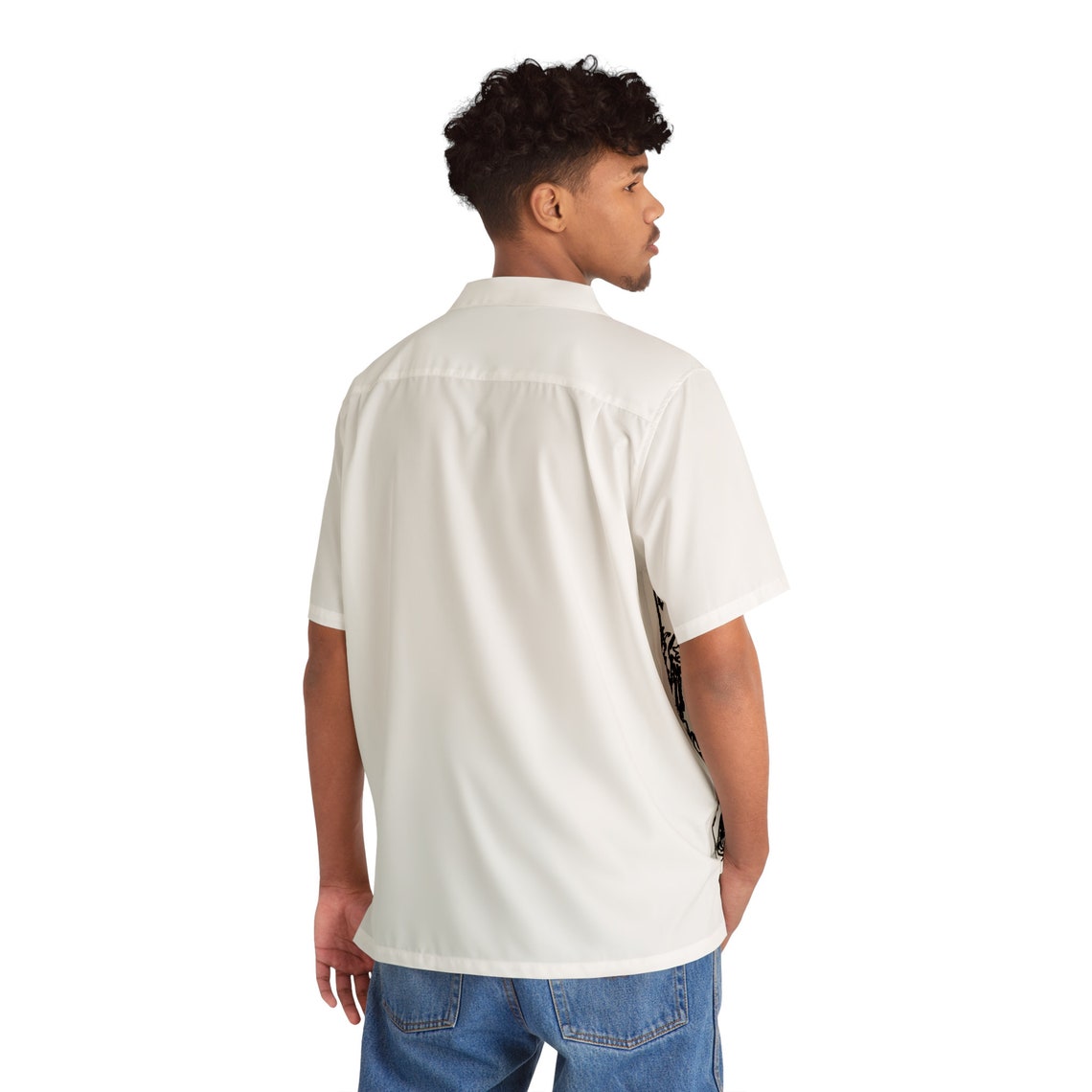 Abstract Art Polo Shirt, Men's Minimalist Graphic Polo, Unique Cotton ...