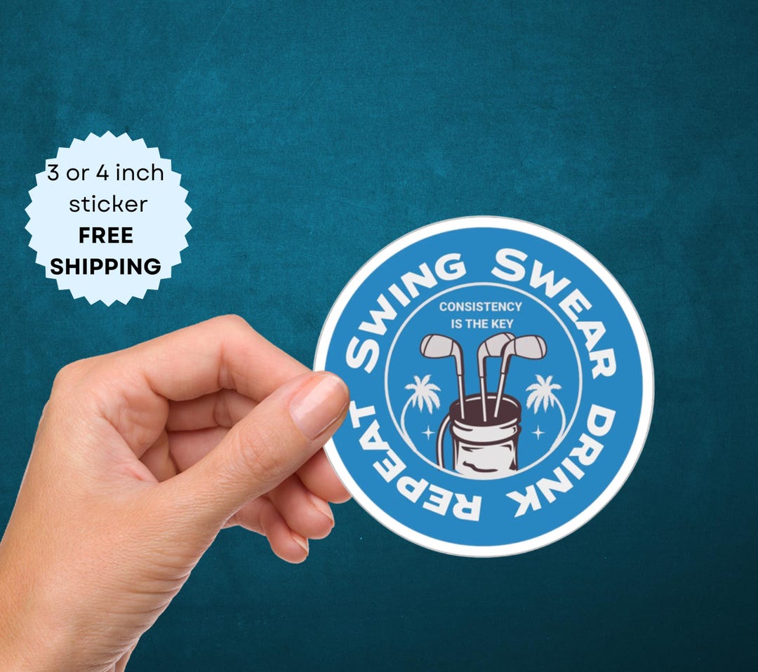 Gift for Golfer Funny Sticker for Laptop Tumbler Journal Sticker Fun ...