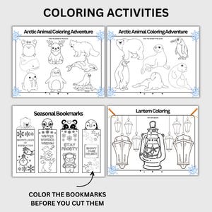 Winter Activities Printable Pack – Kids Crafts & Games (PDF Download ...