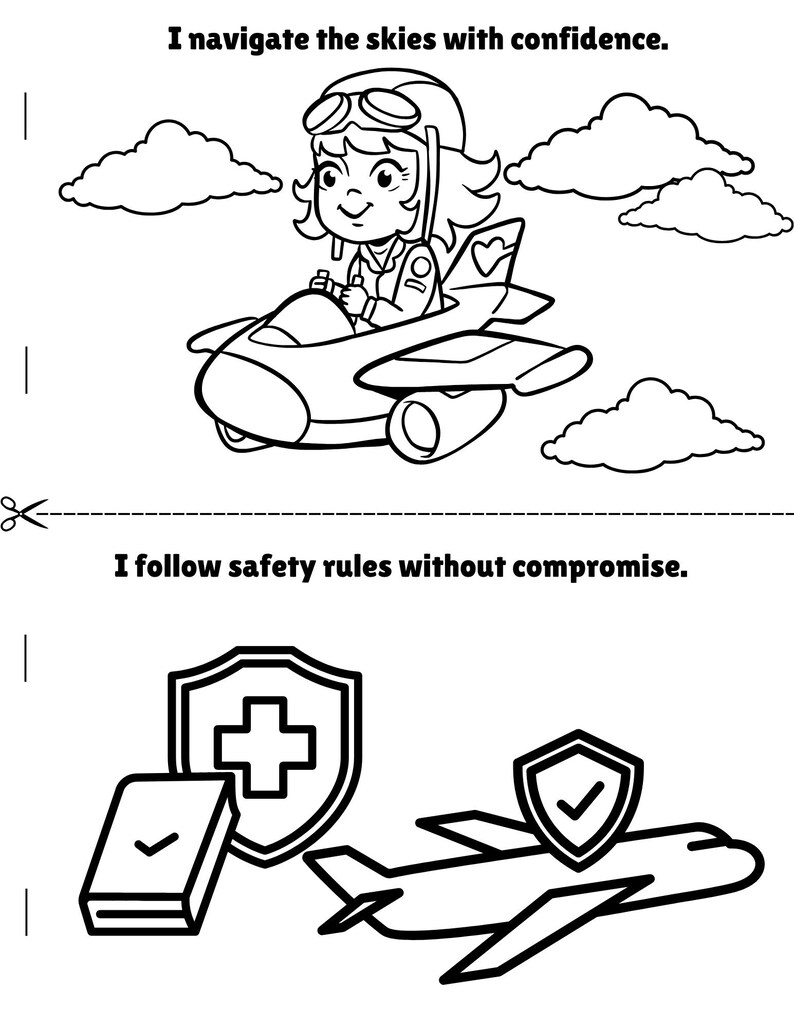 Pilot Career Printable for Kids | Dream Job Coloring Pages & Activities ...
