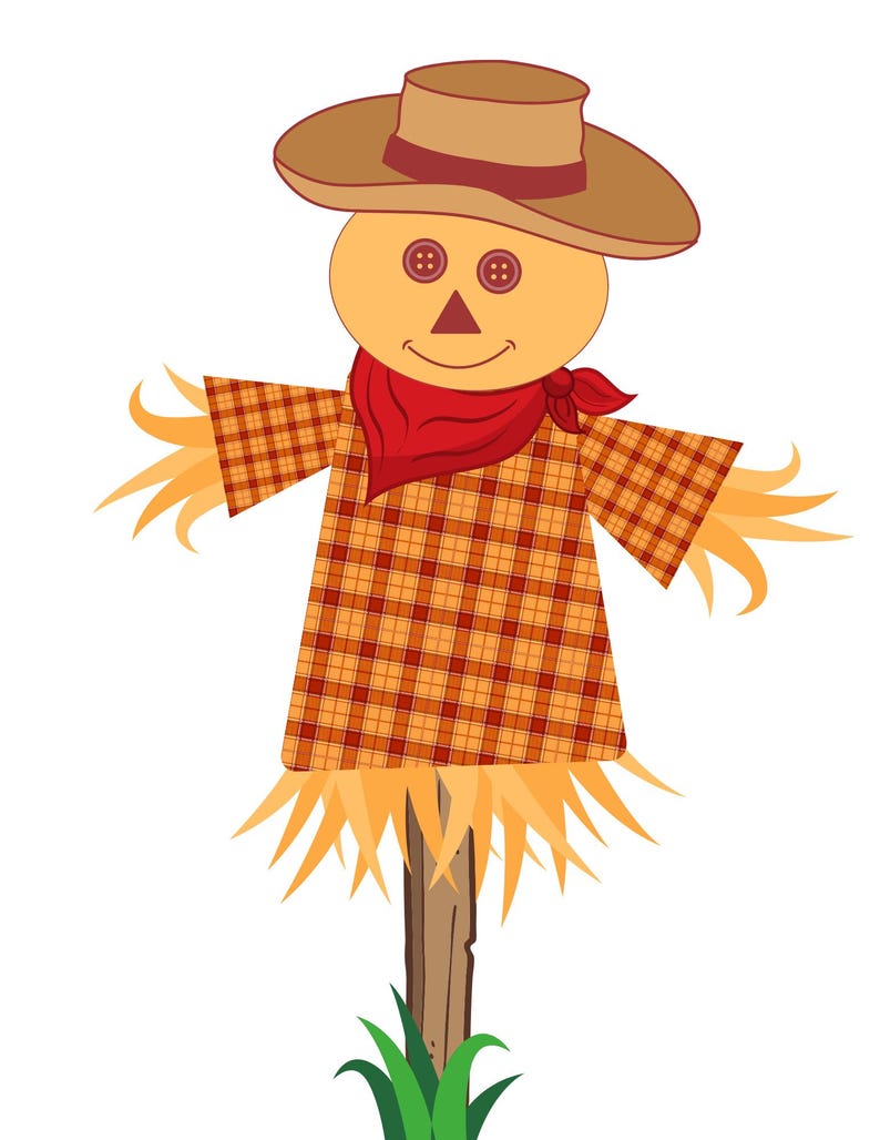 Build a Scarecrow Paper Craft | Fall Halloween Activity (PDF) - Etsy