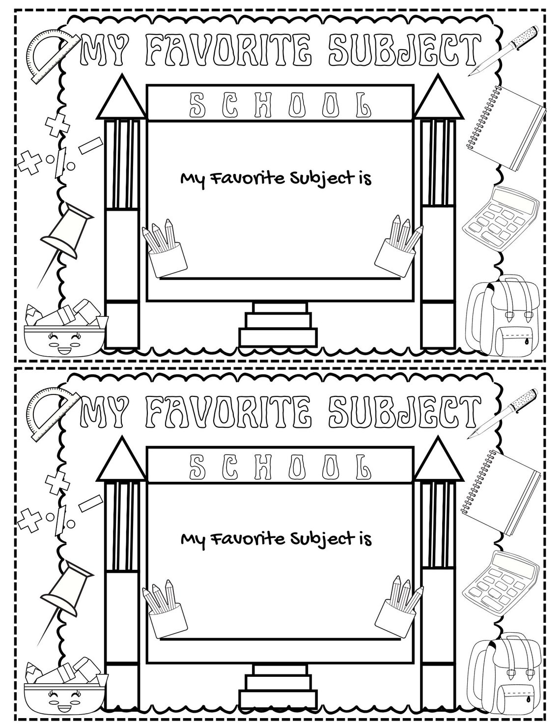 Back to School Mini Booklet | All About Me Activity | Printable ...