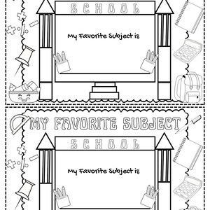 Back to School Mini Booklet | All About Me Activity | Printable ...