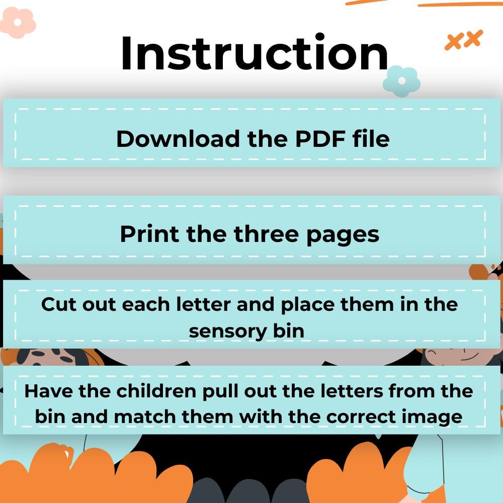 ABC Sensory Bin Printables, Hands on Alphabet Matching Game, Abc Bin ...