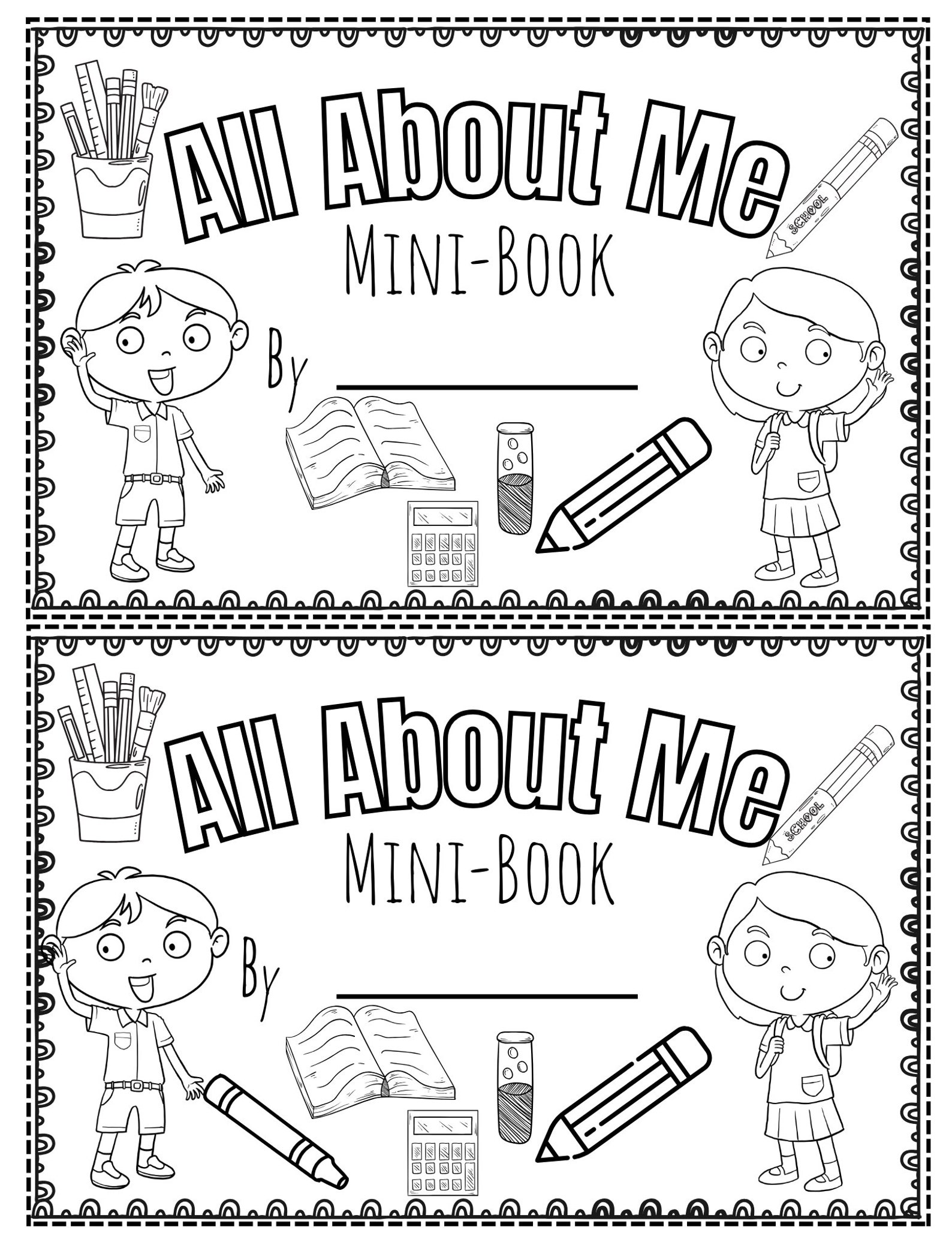 Back to School Mini Booklet | All About Me Activity | Printable ...