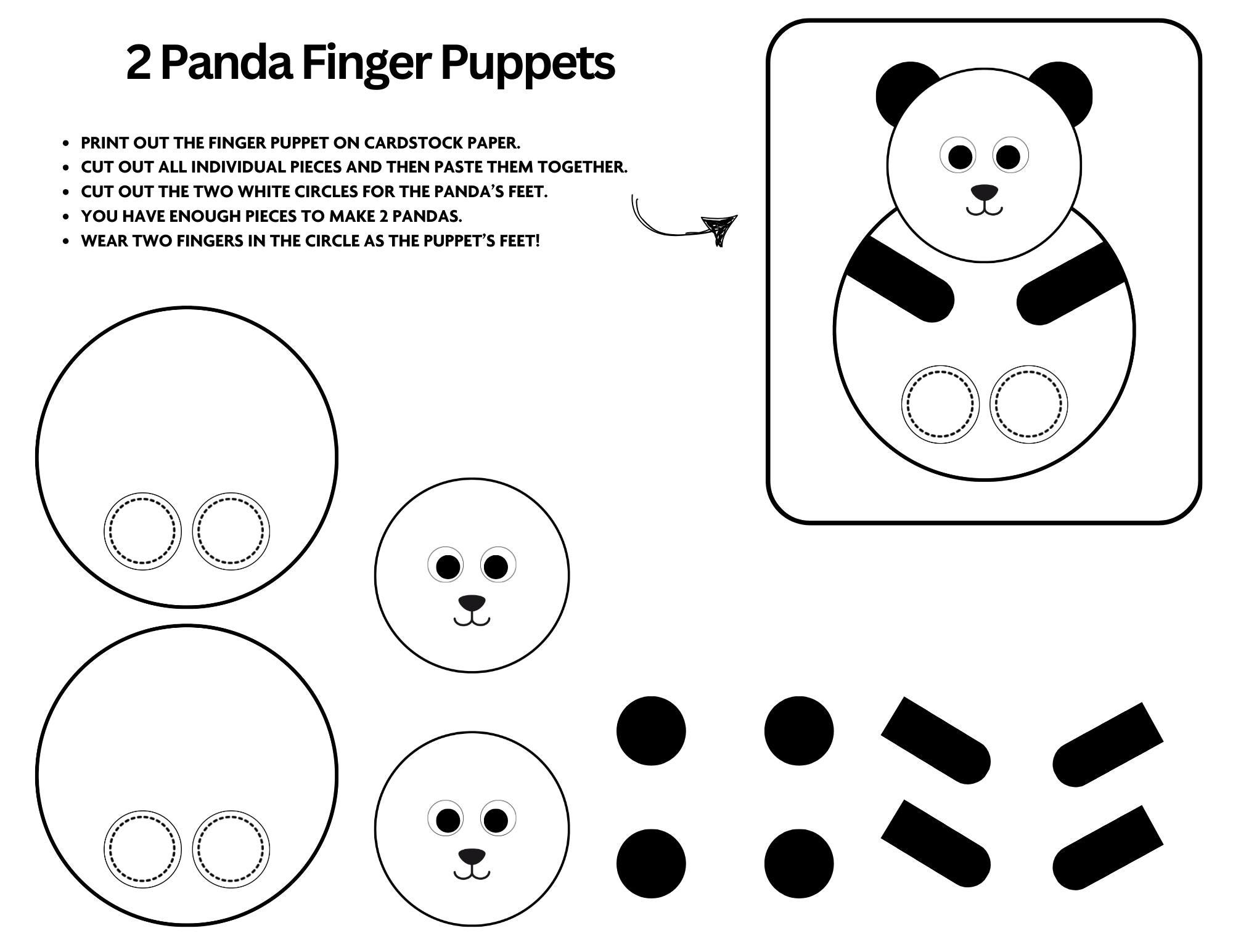 Printable Animal Finger Puppets for Kids | Fun DIY Craft Activity ...