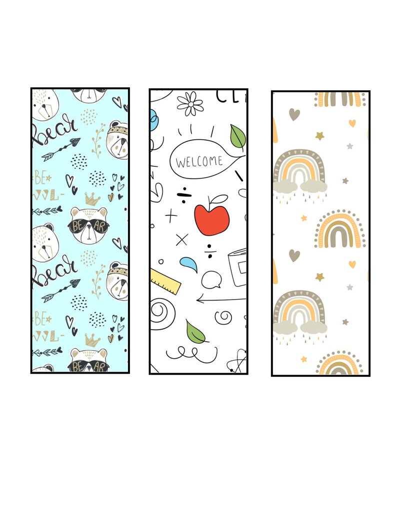 42 Bookmarks for Kids, Printable Bookmarks to Colour, Bookmarks for ...