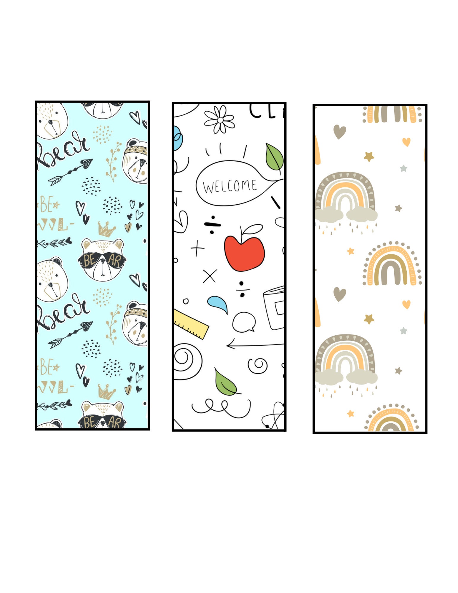 42 Bookmarks for Kids, Printable Bookmarks to Colour, Bookmarks for ...