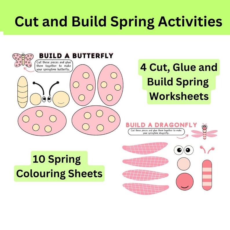 Spring Cut and Paste Craft | Printable Spring Craft for Kids ...