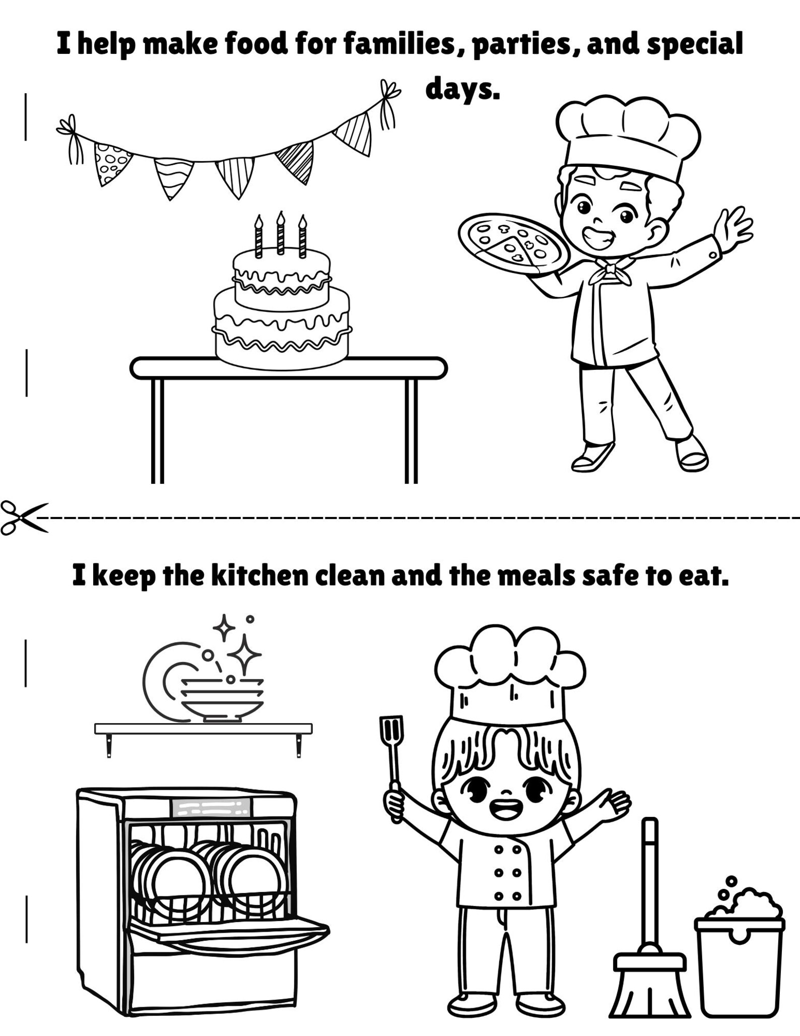 Chef Pretend Play Printables for Kids | Career Role Play Pack | Cooking ...