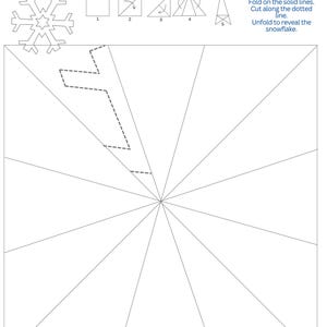 Snowflake Paper Craft | Winter Cut & Paste Activity (digital Download ...