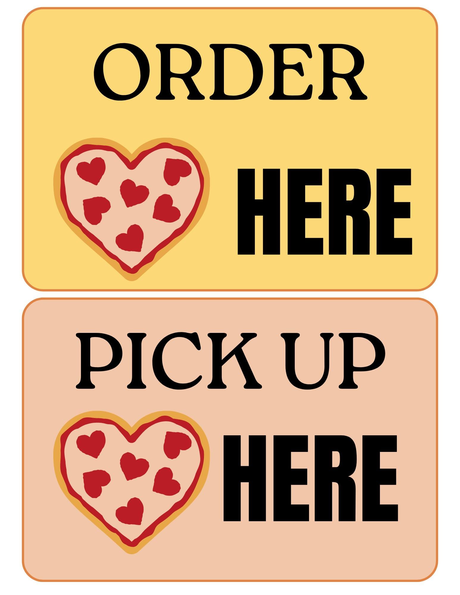 Printable Pizza Shop Dramatic Play Set | Pretend Play Restaurant ...