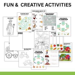 Printable Farmer Career Activity Pack for Kids | Preschool Agriculture ...