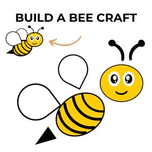 Build Your Own Bee Craft Printable | Spring Insect Activity | Kids Cut ...