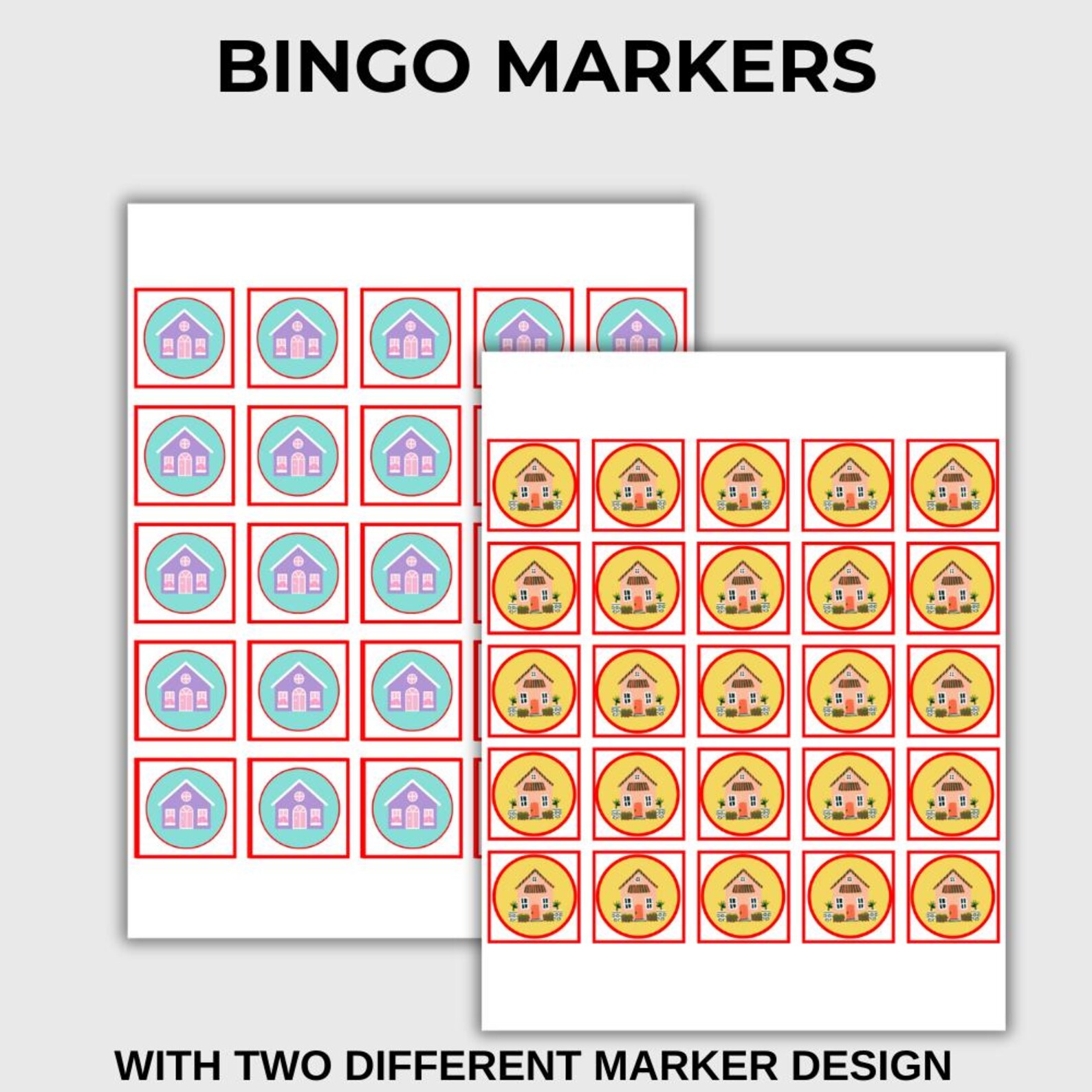 Printable Household Items Bingo Cards, Kids Fun Bingo Game, Preschool ...