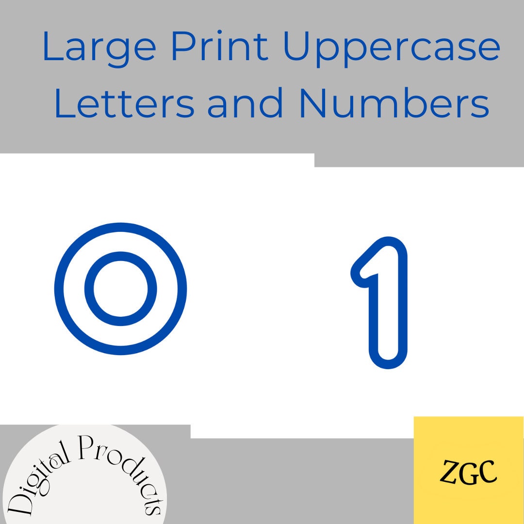 Alphabet Letters and Numbers, Uppercase Letters and Number Templates 0 ...