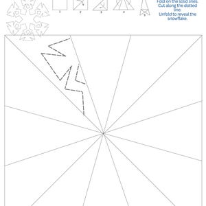 Snowflake Paper Craft | Winter Cut & Paste Activity (digital Download ...