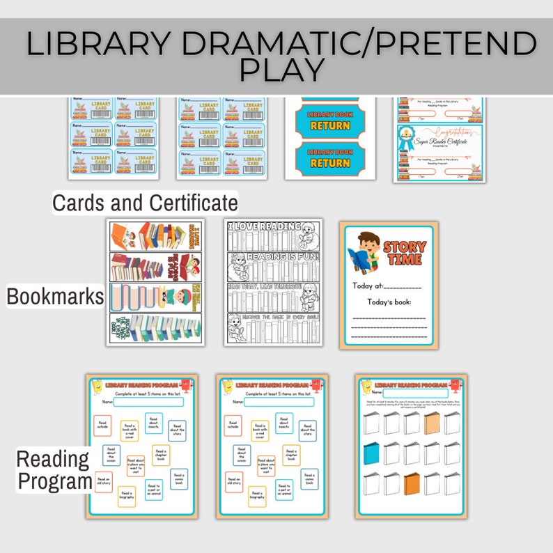 Library Dramatic Play, Library Pretend Play, Dramatic Play Daycare ...