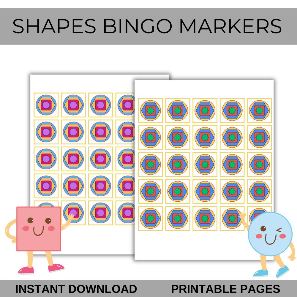 Shapes Bingo Game | Printable Shape Recognition Activity | Fun ...