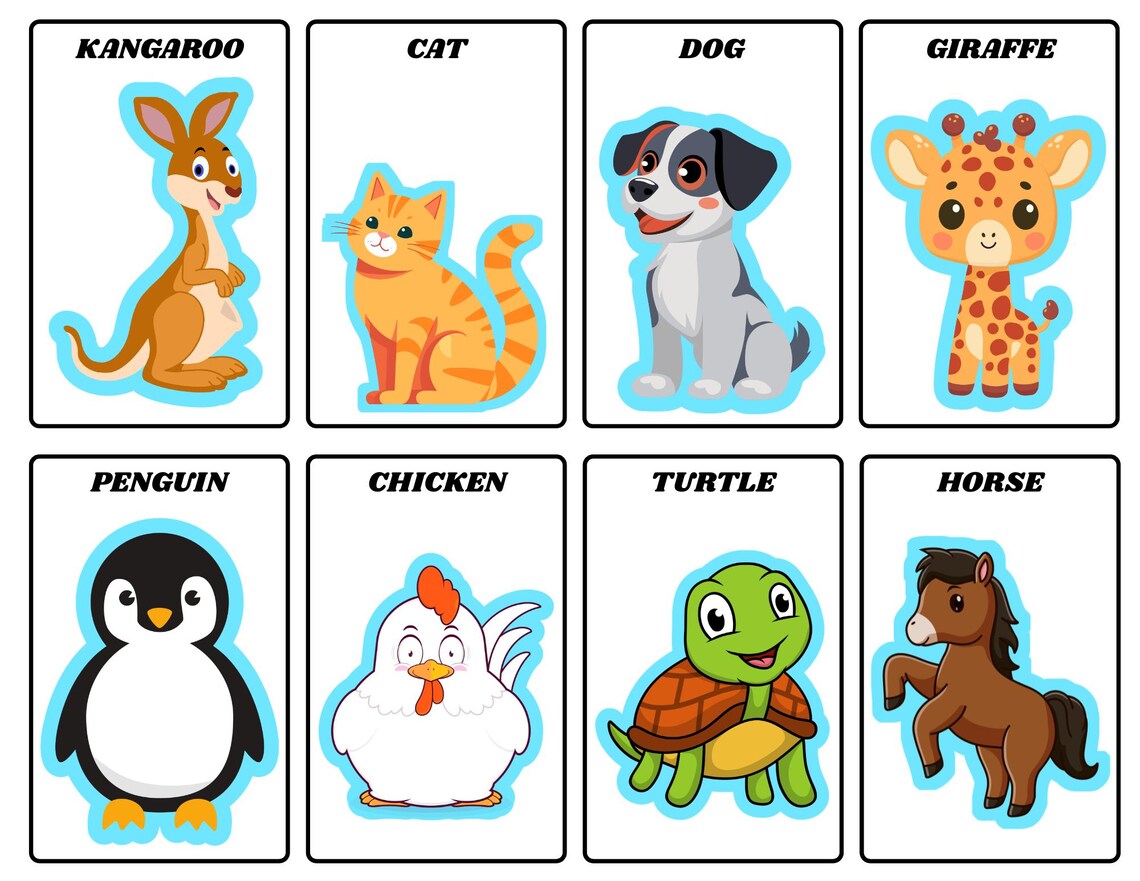 Printable Kids Charades Game | Family Party Activity (instant Download ...