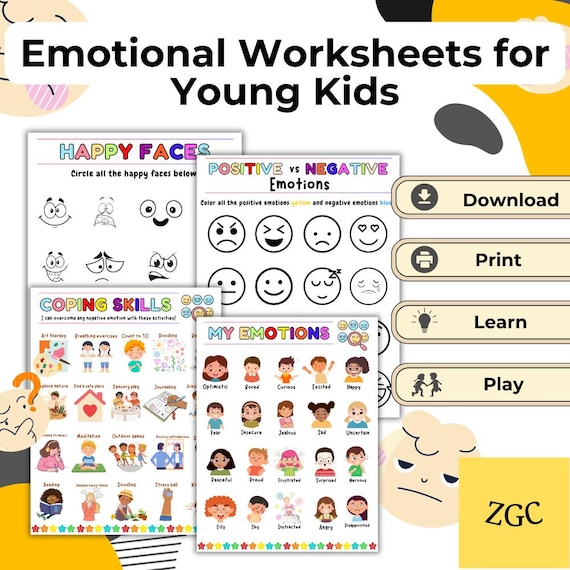 Hojas De Trabajo Sobre Emociones 30 Actividades Para Trabajar Las