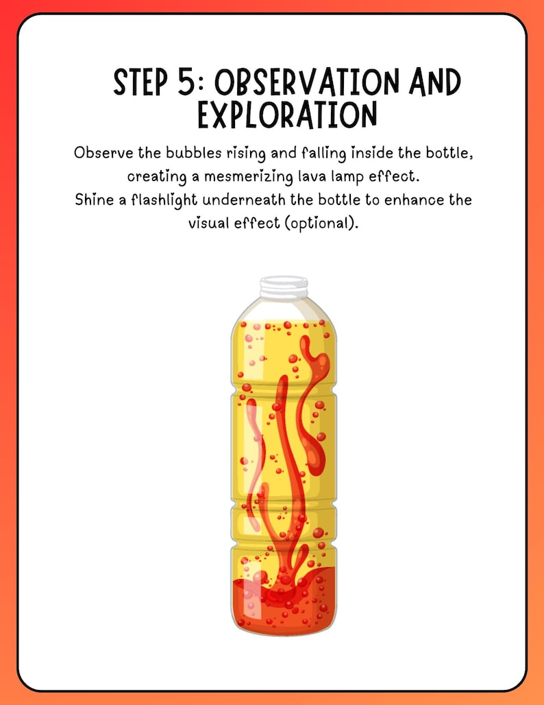 Lava Lamp Science Experiment Printable Activity, Digital Download ...