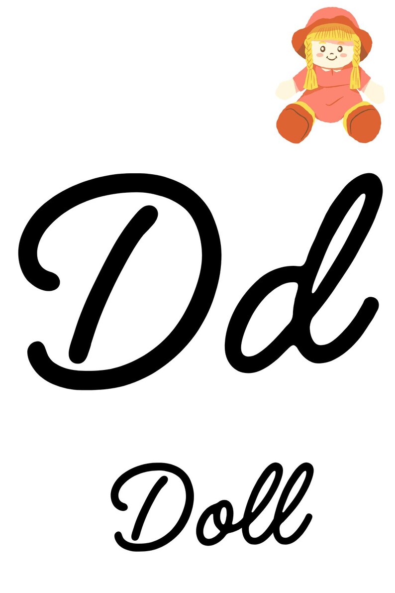 Black and White Cursive Alphabet Flash Cards | Printable ABC Flashcards ...