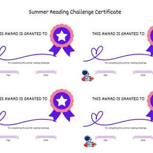 Space Themed Summer Reading Challenge Printable Bundle - 10 Fun Pages ...