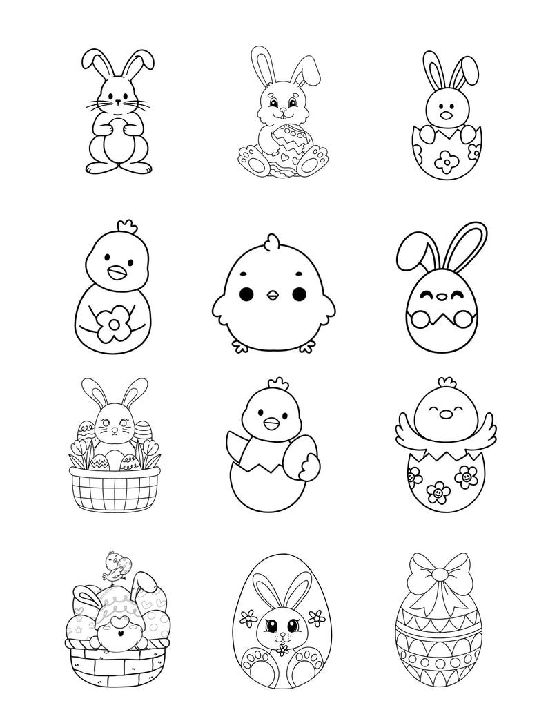 Easter Finger Puppets Printable | Bunny Chick Puppet Craft | Spring ...