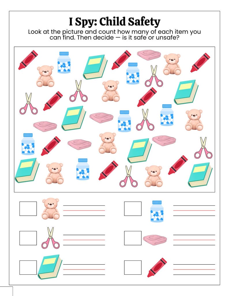 Printable Child Safety Worksheets, Digital Safety Activities for Kids ...