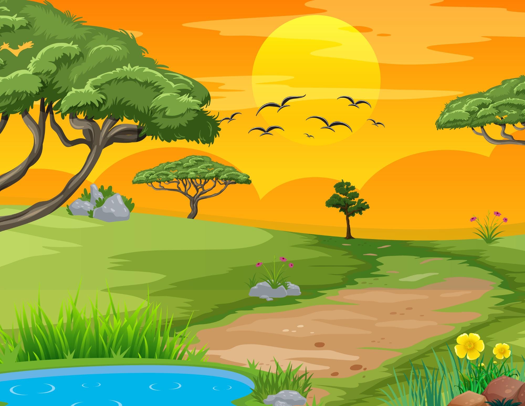 Interactive Scenery Kit | Printable Kids Activity | DIY Cut & Paste ...