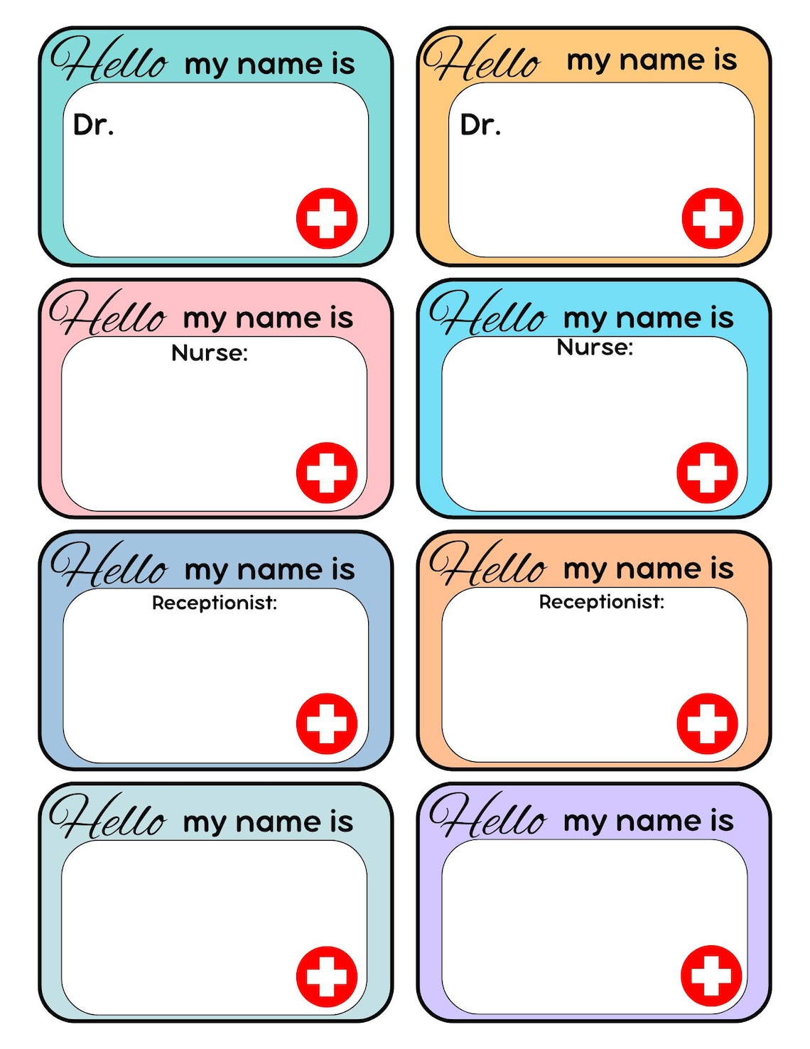 Dr. Office Printable Drama Set Up, Doctor Play Activity, Doctor's ...