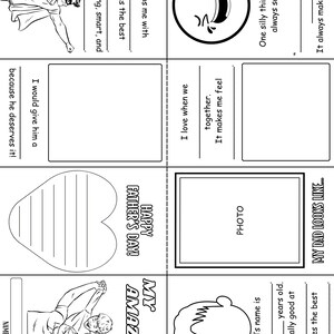 Printable Mini Book for Dad, Father’s Day Craft for Kids, All About My ...