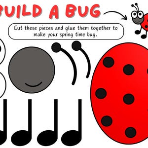 Spring Bug Craft Activity - Build Your Own Bug - Fine Motor Skills ...