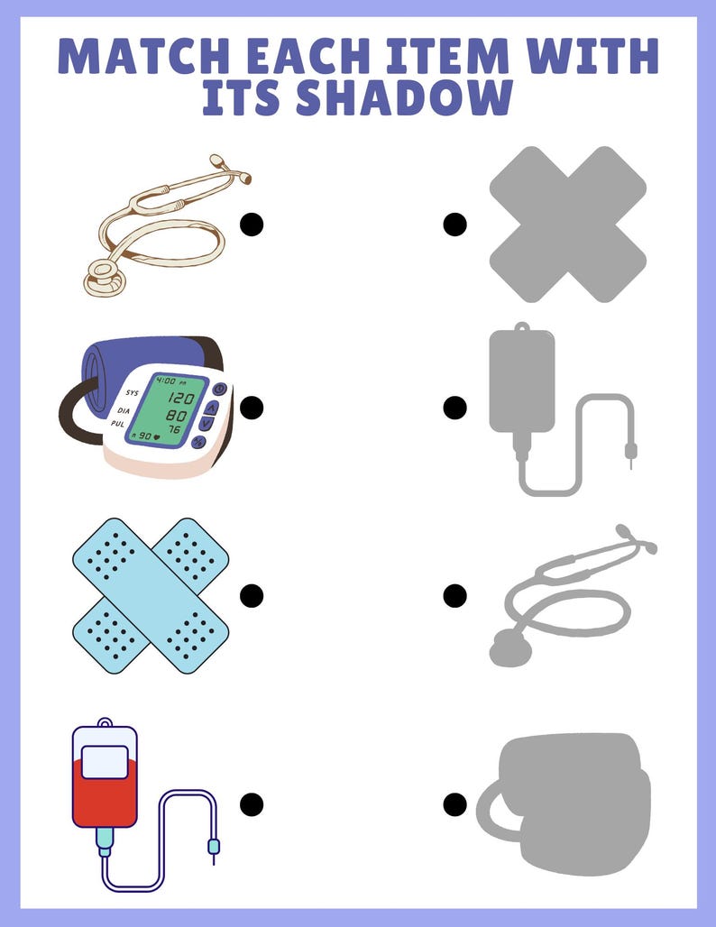Doctor Dramatic Play Kit Printable | Doctor Pretend Play for Kids ...