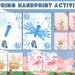 10 Spring Handprint Craft Bundle, Printable Spring Craft, Fingerprint ...