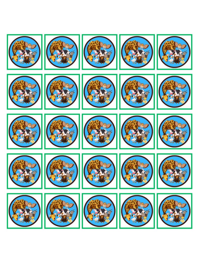 Printable Animals Bingo Game, Fun Animal Activity for Kids, Classroom ...