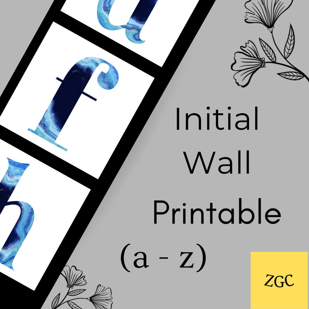 Printable Initial Wall Letters, Alphabet Printables for the Classroom ...