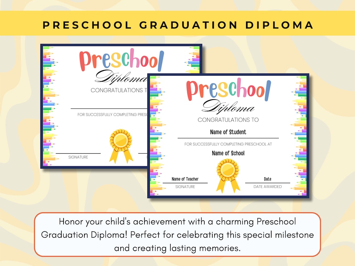 Editable Preschool Graduation Bundle, Preschool Graduate Resource ...