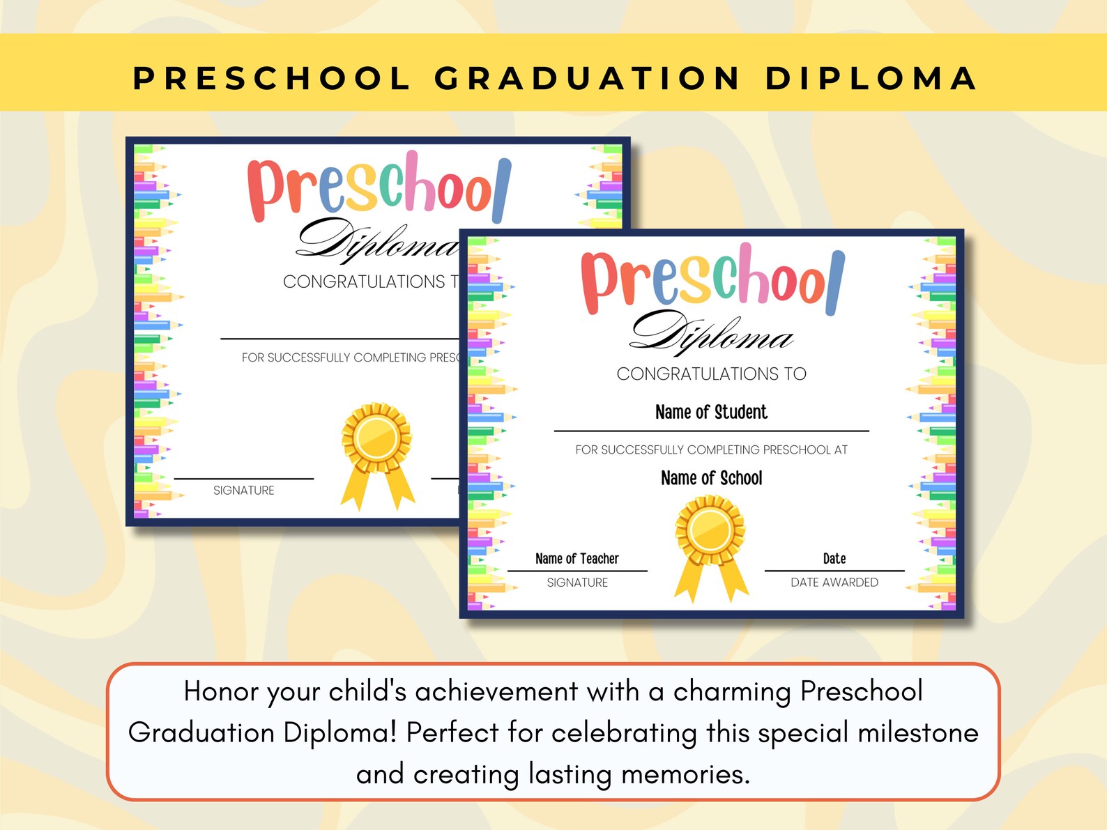 Editable Preschool Graduation Bundle, Preschool Graduate Resource ...
